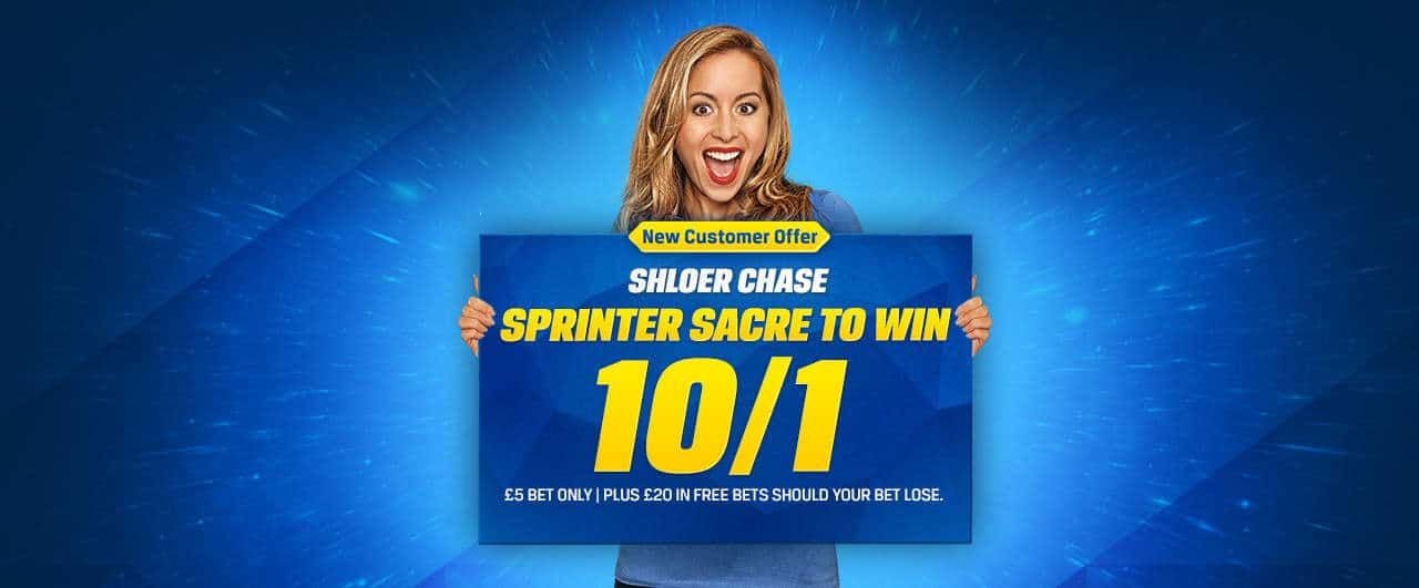 New customer offer: Sprinter Sacre 10/1 to win Shloer Chase